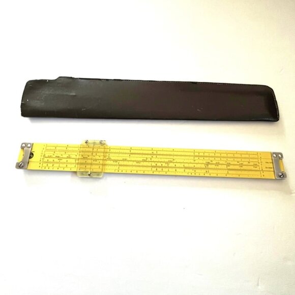 Pickett | Office | Vintage Pickett N92es Yellow Metal Slide Rule | Poshmark